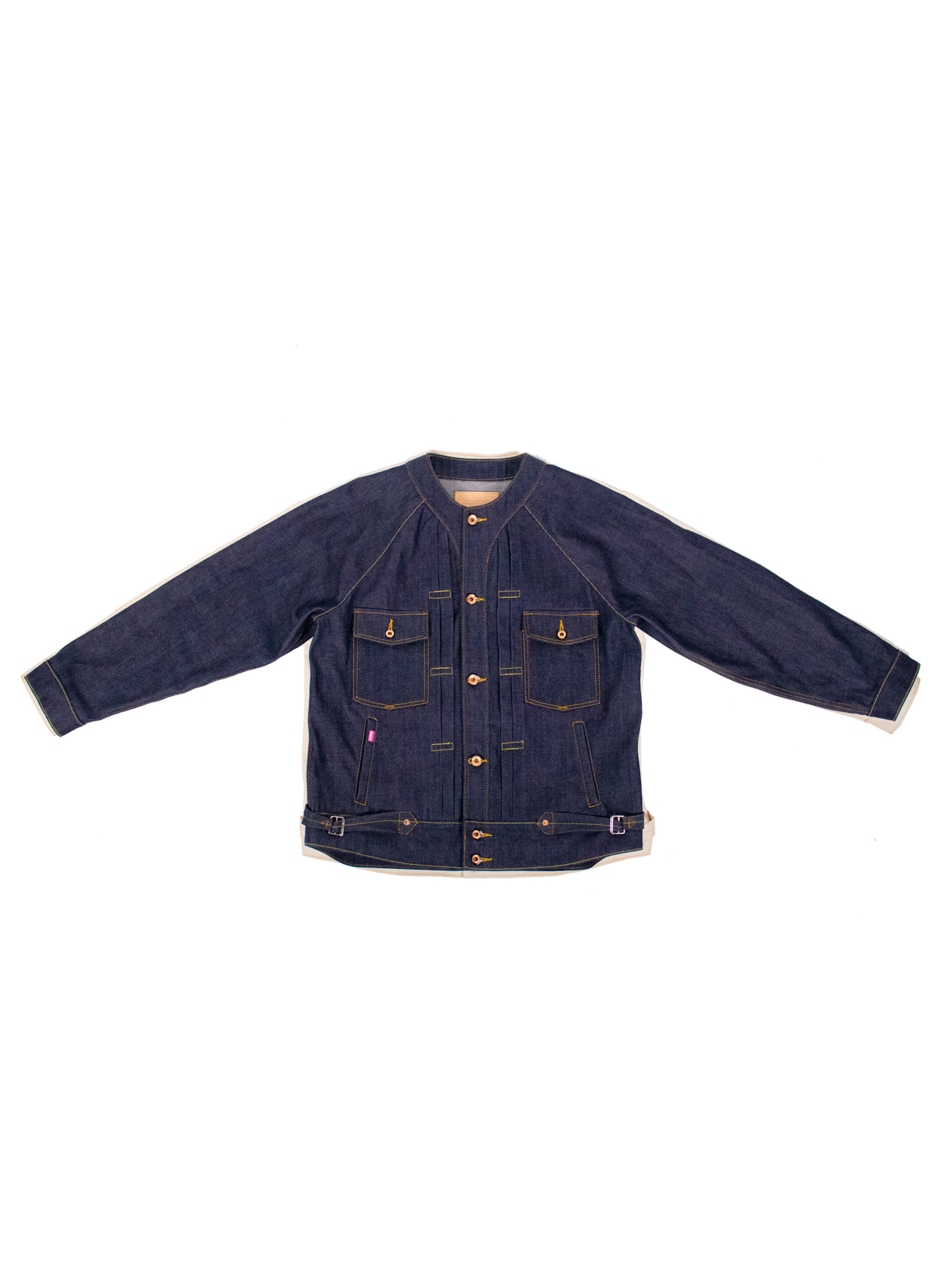 Raglan Sleeve Denim Jacket INDIGO – SLOW TURTLE